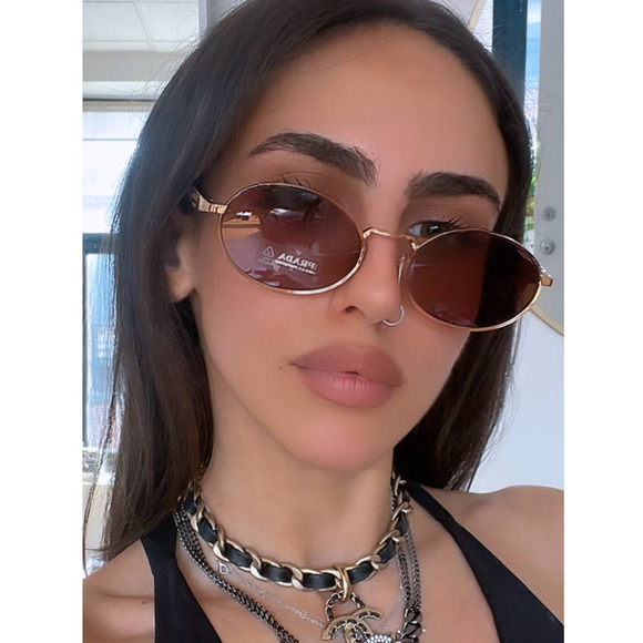 Prada | Accessories | New Prada Pr65zs Oval Sunglasses In Rose Gold ...